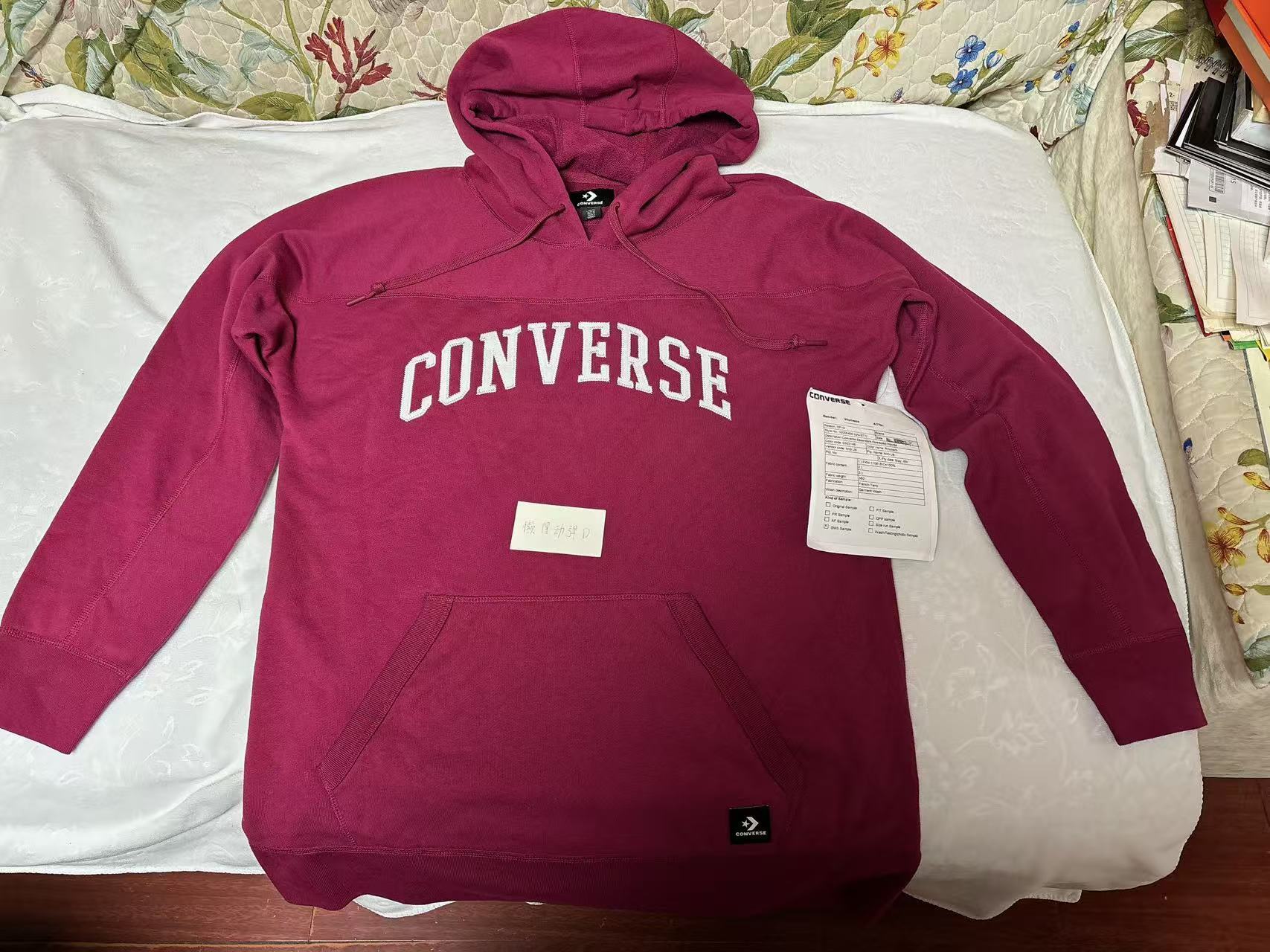 20起截标1/4晚 匡威 SAMPLE 男子连帽卫衣 L 175-运动装备-虎扑社区