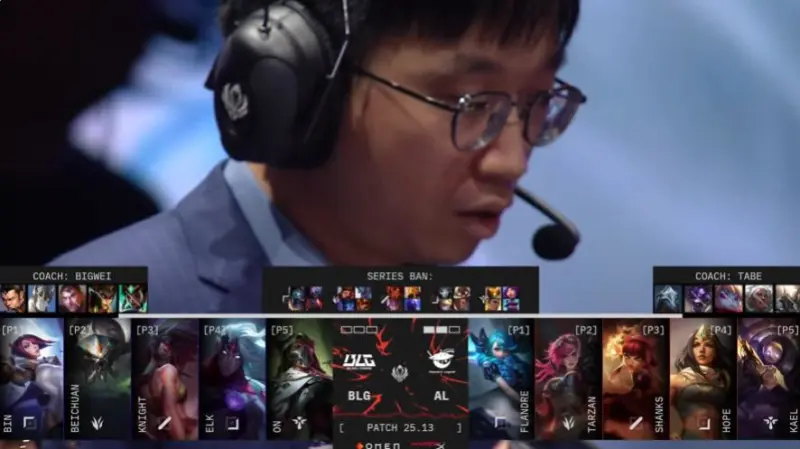 [流言板]BLG vs AL第三局BP：Bin剑姬，Knight阿卡丽，Kael机器人-英雄联盟丨LPL-虎扑社区